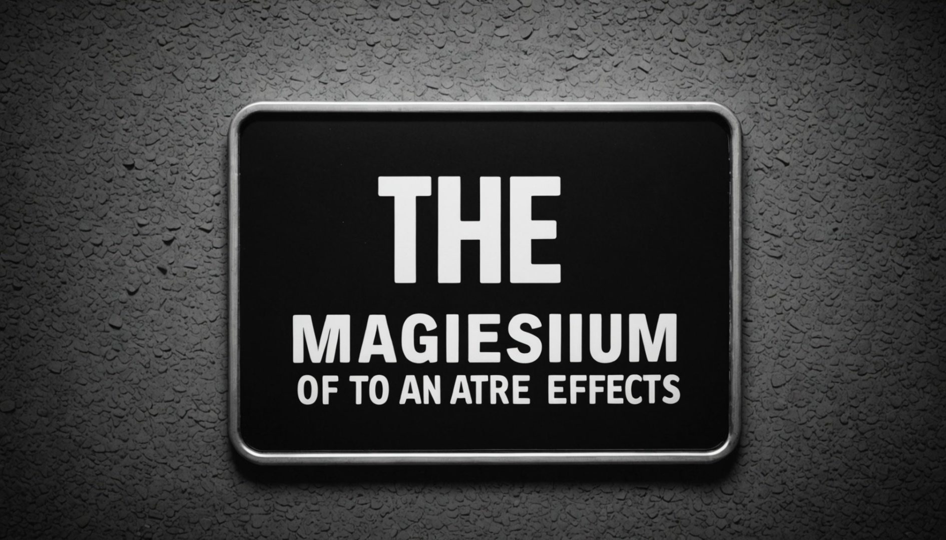 Magnésium dangers : les risques d'une consommation excessive